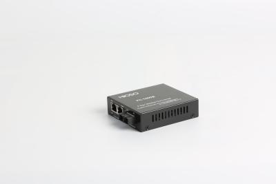 中国 2つの1000mのRj45港1つの1000m Fxの港ギガビット媒体のコンバーターの黒 販売のため