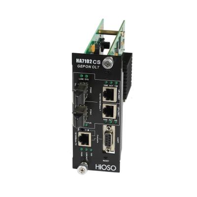 Cina 2 carta della gestione della rete di 1000M RJ45 1490nm 2PON con il telaio di 3U EPON in vendita