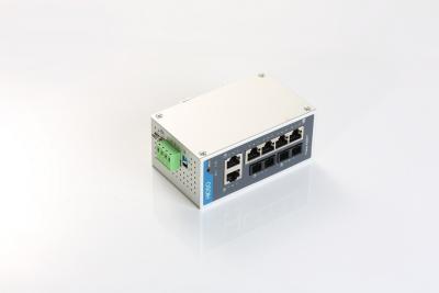 China 120km Transmissie 6 10/100M RJ4 2 100M FX Din Rail Ethernet Schakelaar 8 Havens Te koop