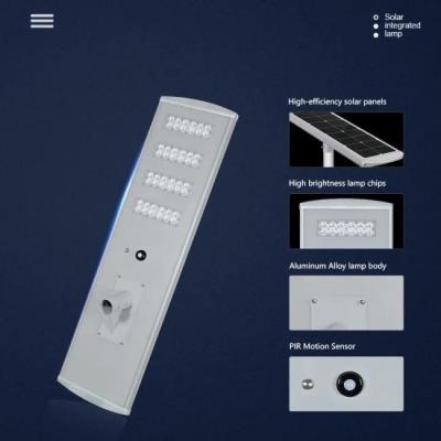 Cina 60w 90w 120w 150w IP67 ha integrato l'iluminazione pubblica solare all'aperto del LED in vendita