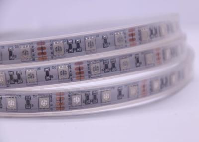 Cina Il silicone impermeabile IP67 ha condotto le lampade fluorescenti 5050 pieghevoli il RGB 60LED/M della metropolitana 14.4W/M in vendita