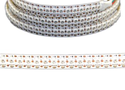 China SK6812 Addressable 5v Rgb LED Strip ，144LED / Meter High Output LED Strip Lighting for sale