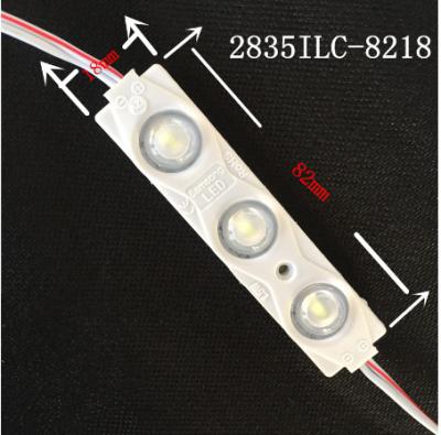 China 3 Chips 2835 LED Module Lights / Color Changing Outdoor LED Module IP67 With Lens for sale