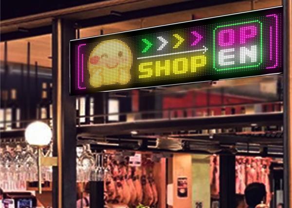 32*128  Led Advertising Signs Board  Animation LED Panel With App Remote Control