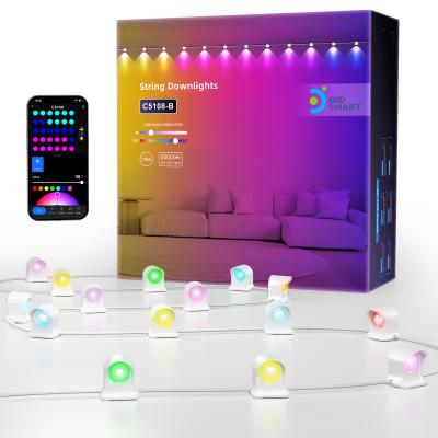 China Addressable RGB IP68 Waterproof LED Eave Lights For Christmas Decoration for sale