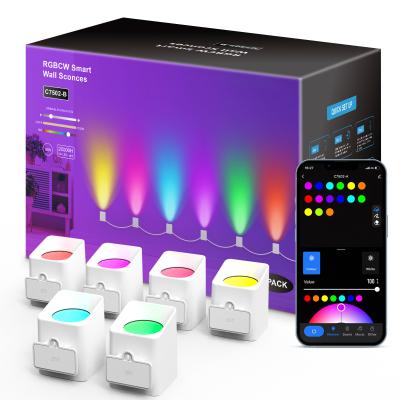 중국 블루투스 제어 주소형 RGBCW 스마트 벽 화면 / Eave 빛 크리스마스 장식 판매용