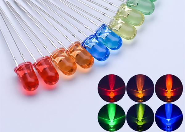 F5 5mm 630nm 800mcd 0.5W Crystal LED Diode Clear Lens