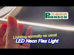 safety lighting led neon light dc12v/24v 10x10mm waterproof silicon material led neon light