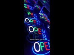 waterproof led neon flex light magic color shop bar open sign