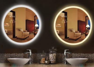 Cina Dimensione astuta dello specchio del bagno di forma rotonda LED su misura per trucco delle signore in vendita