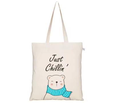 China Biologische stoffen Canvas herbruikbare Tote Bags Bulk Plain Cotton Voor het winkelen Te koop