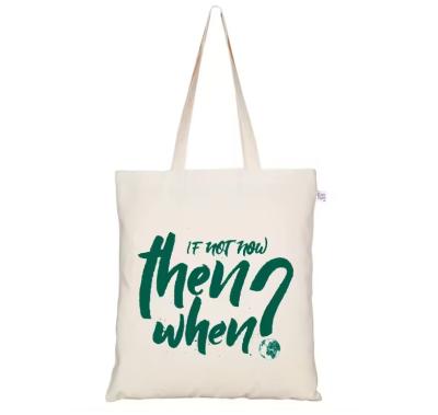 China Biologische stoffen Canvas herbruikbare Tote Bags Bulk Plain Cotton Voor het winkelen Te koop