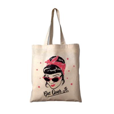 China Biologische stoffen Canvas herbruikbare Tote Bags Bulk Plain Cotton Voor het winkelen Te koop