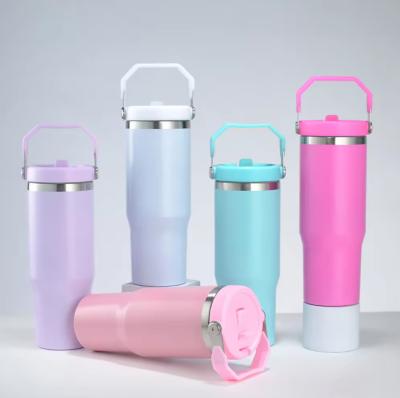 Cina Portable Sports Stainless Steel Vacuum Bottle With Straw Student Tumbler Cup in vendita