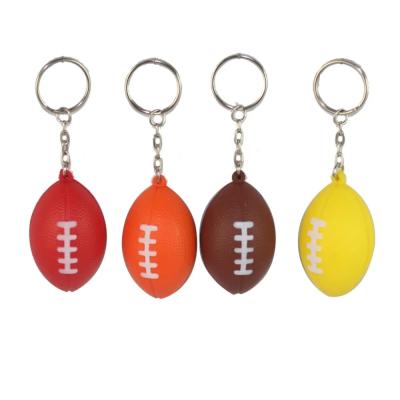 Cina Personalized 3D Basketball Stress Keychain Badge Soft PU For Promotion Gifts in vendita