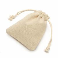 China Custom Jute Drawstring Dust Bag with Logo Printing Machine Washable 100pcs MOQ for sale