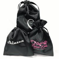 China Custom Satin Drawstring Dust Bag Gift Pouch for Makeup Storage 500pcs MOQ for sale