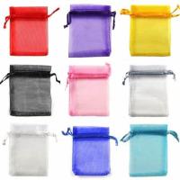 China ODM Plain Organza Drawstring Toiletry Bag Pouch 7x9cm to 30x40cm for Gift Packing for sale