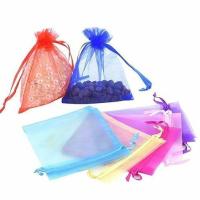 China ODM Plain Organza Drawstring Toiletry Bag Pouch 7x9cm to 30x40cm for Gift Packing for sale