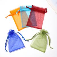 China ODM Plain Organza Drawstring Toiletry Bag Pouch 7x9cm to 30x40cm for Gift Packing for sale
