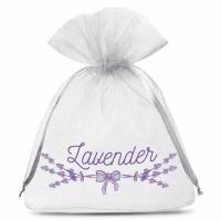 China Custom Logo Printed Solid Organza Drawstring Dust Bag Mesh Gift Pouch 20x30cm for sale