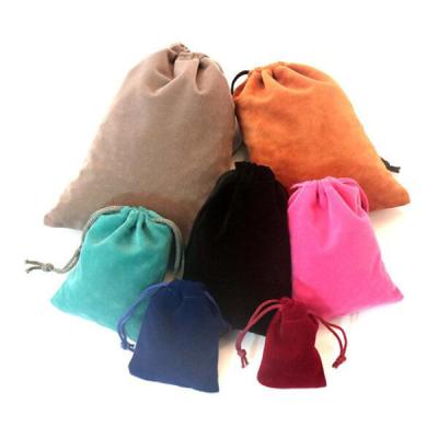 China Jewelry Plain Velvet Drawstring Bag For Necklace Bracelet Earrings Packing for sale
