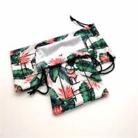China Custom Logo Microfiber Drawstring Dust Bag for Eyeglasses Storage 15x18cm for sale