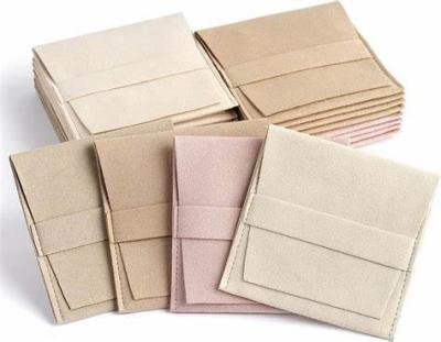 China Suede Jewelry Pouch Organizer Box Envelope Pouch Travel Bag à venda