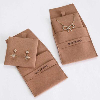 China Suede Jewelry Pouch Organizer Box Envelope Pouch Travel Bag à venda