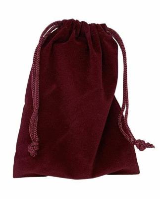China Soft Printed Velvet Flannel Mint Travel Jewelry Drawstring Bag Pouch Necklace Watch Rings Te koop