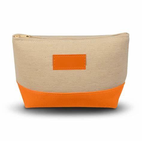 Quality Custom Printing Canvas Makeup Bag Bulk Pouch For Makeup Skincare Essentials for sale