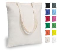 China 12oz Cotton Canvas Tote Bag 30x35cm 35x40cm Custom Logo Shopping Bag for sale