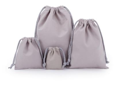 China 8oz Natural Unbleached Cotton Small Muslin Drawstring Bags 13x16cm for sale