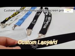 Silkscreen Printed Lanyard Plastic Holder In Bulk Custom Pantone Colors