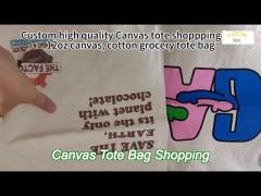Drawing Blank Black Gift Canvas Tote Bag Shopping Eco Friendly ODM