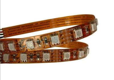 China 3528 Warm White Flexible LED Strip Lights High Brightness 60LED/M With CE ROHS for sale