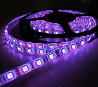China DC12V 5050 RGB Flexible LED Strip Lights Low Power For Theater 14.4W Epistar Chip for sale