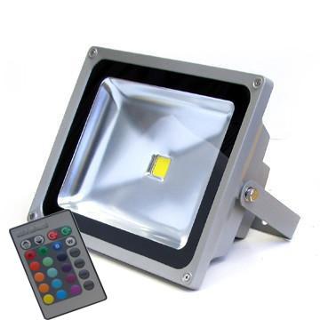 China Square RGB LED Flood Light Waterproof IP66 With IR Remote / 10W LED Chip for sale