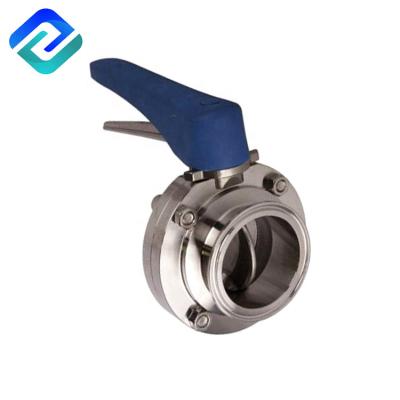 Cina Valvola a farfalla della maniglia 304 ss DN10 3A DS saldato sanitario Dn10 Rjt in vendita