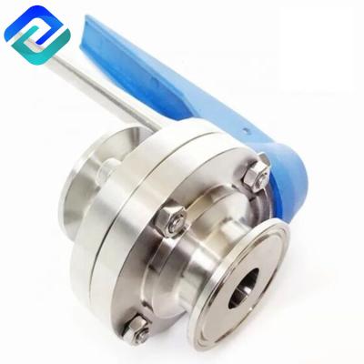 Cina Valvola a farfalla della maniglia 304 ss DN10 3A DS saldato sanitario Dn10 Rjt in vendita