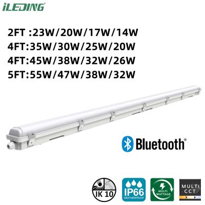 China AC 220V ± 10% IP67 Wasserdicht Kunststoff LED Dreifest Leuchte 45W für den Korridor zu verkaufen