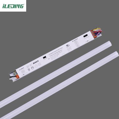 China DLC 140Lm/W Magnetic LED Light Troffer Linear retrofit Kit for USA Market Adjust 5CCT for sale