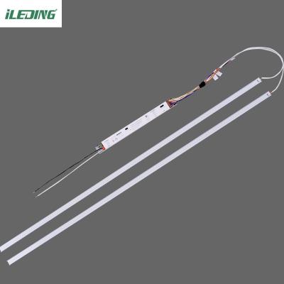 China DLC 140Lm/W Magnetic LED Light Troffer Linear retrofit Kit for USA Market Adjust 5CCT for sale