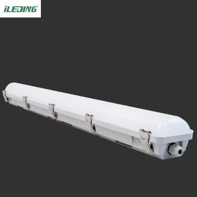 China 4kg Hangend Tri Proof LED Stoomdicht Warehouse Lichtsysteem 4FT 46W 65W IP66 65W Te koop