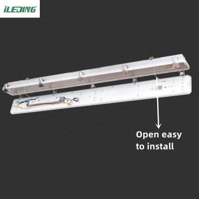China 4kg Hangend Tri Proof LED Stoomdicht Warehouse Lichtsysteem 4FT 46W 65W IP66 65W Te koop
