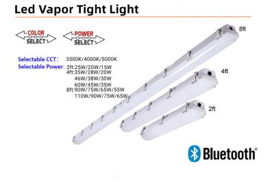 China Non-Condensing 4ft LED Vapor Tight Garage Light Fixture with Microwave Motion Sensor for sale