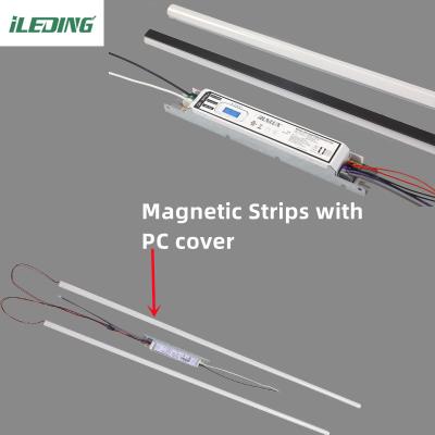 Cina 85 CRI Magnetic Strip 4FT LED Retrofit Kit per ufficio commerciale 2x4 Troffer Light in vendita