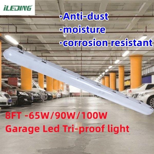 347V Option 2FT 4FT 8FT Linear LED Vapor Tight Tri Proof Light Fixture for Car Washing