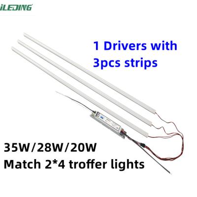 中国 長寿命 50000 時間 パワーチューニング可能なCCT LED トロファー リトロフィットキット 販売のため