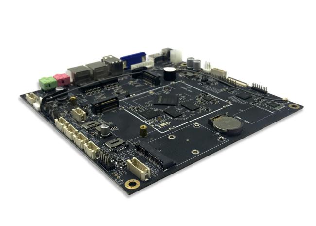 RK3568 Industrial ARM Motherboard with USB and connectivity ports